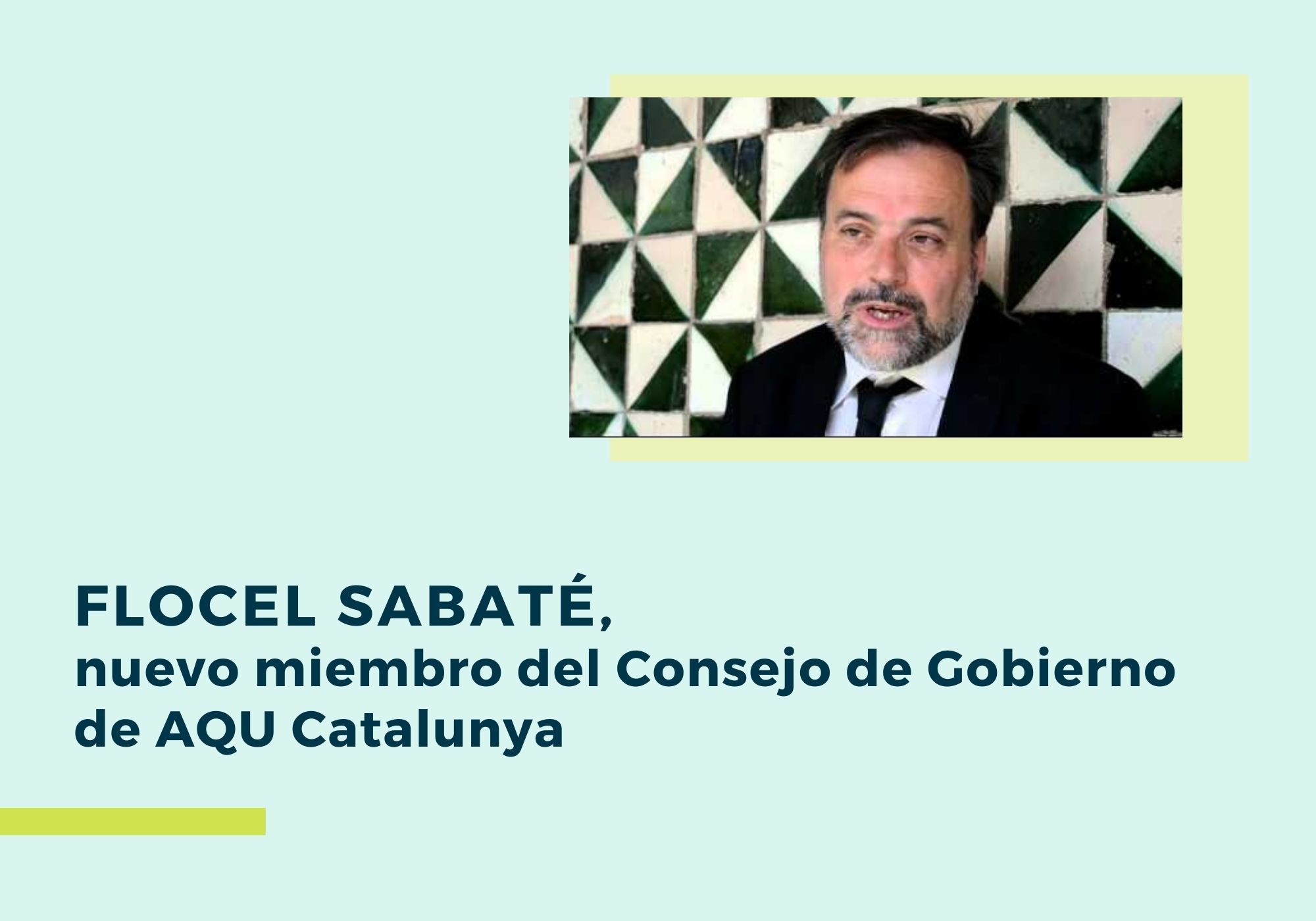 Flocel Sabaté, nuevo miembro del Consejo de Gobierno