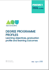 Focus 1. Degree programme profiles: Learning objectives, graduation ...